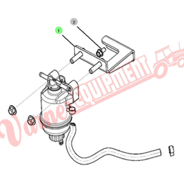 A14_001 FUEL FILTER BRACKET for Branson 3015R (AC01091) – Varner Parts