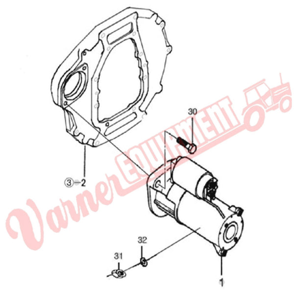 E014 STARTING MOTOR for Branson 3510H (AC00516) – Varner Parts