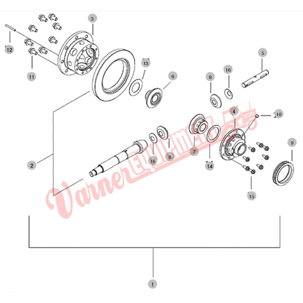 F05020 REAR DIFFERENTIAL for Branson 3015R (AC01091) – Varner Parts