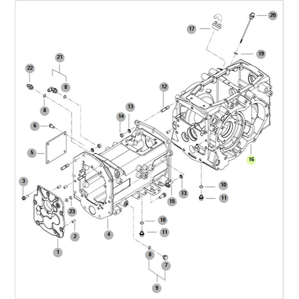 F01020 (TRANSMISSION CASE) for Branson 3015R FL (AC02154) – Varner Parts
