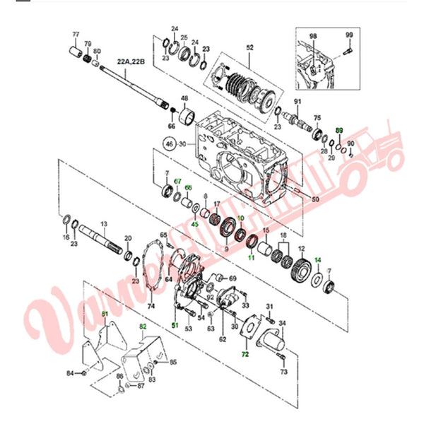 S045 GEAR, IND PTO SPEED CHANGE for Branson 3510H (AC00516) – Varner Parts