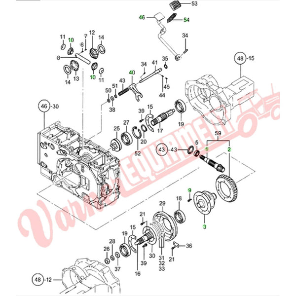 S049 DRIVING PART REAR AXLE for Branson 3510H (AC00516) – Varner Parts