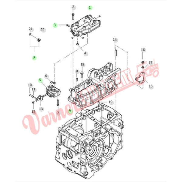 F10010 CASE, HYDRAULIC CYLINDER 2009-2017 for Branson 3015R (AC01091 ...