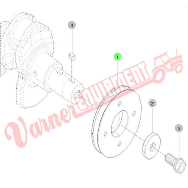 A03_002 CRANK SHAFT PULLEY for Branson 3015R (AC01091) – Varner Parts