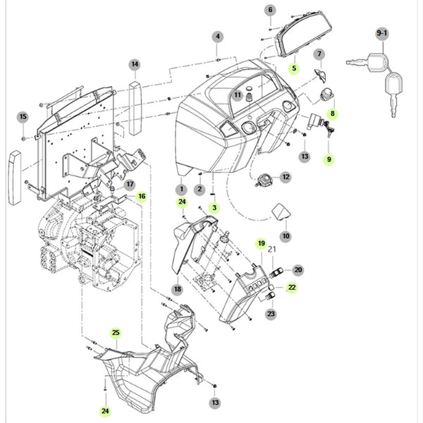 H04051 SWITCH DASHBOARD for Branson 3015R FL (AC02154) – Varner Parts