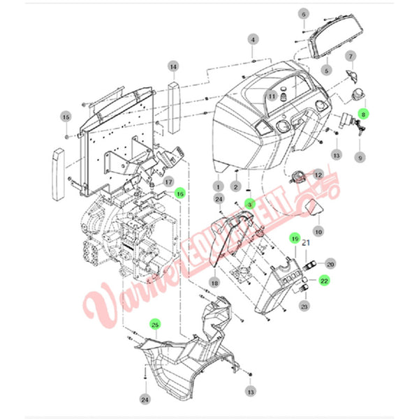 H04070 SWITCH: DASHBOARD for Branson 3015R (AC01901) – Varner Parts