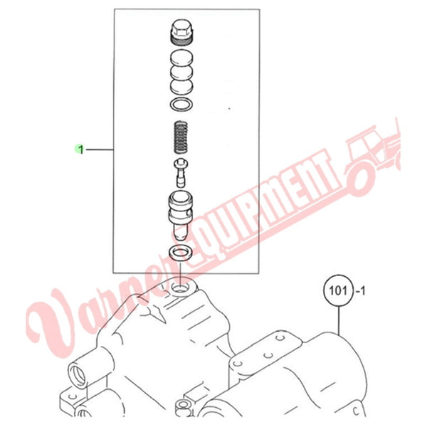 S108 RELIEF VALVE for Branson 3510H (AC00516) – Varner Parts