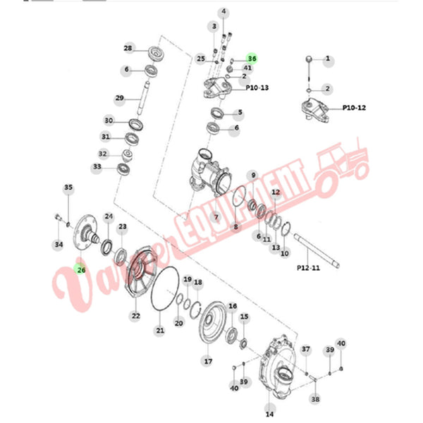 E01030 GEAR CASE, FRONT AXLE 2001-2018 for Branson 3015R (AC01091 ...