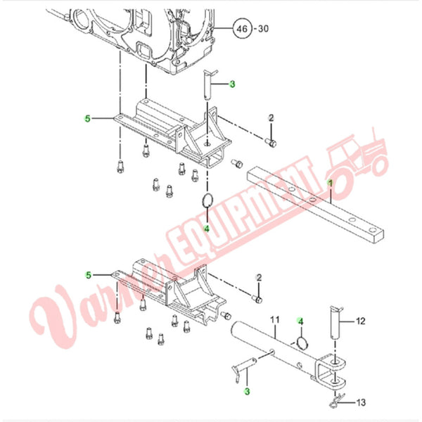 S152 DRAWBAR HITCH for Branson 3510H (AC00516) – Varner Parts
