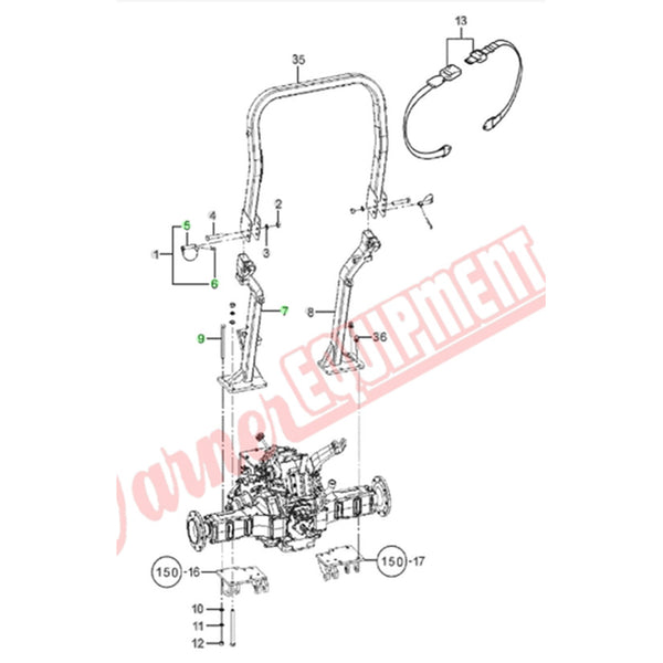 S160 FRONT WEIGHT for Branson 3510H (AC00516) – Varner Parts