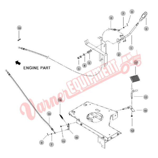 B05011 LEVER ACCELERATOR 2001-2021 for Branson 3515R (AC01030) – Varner ...