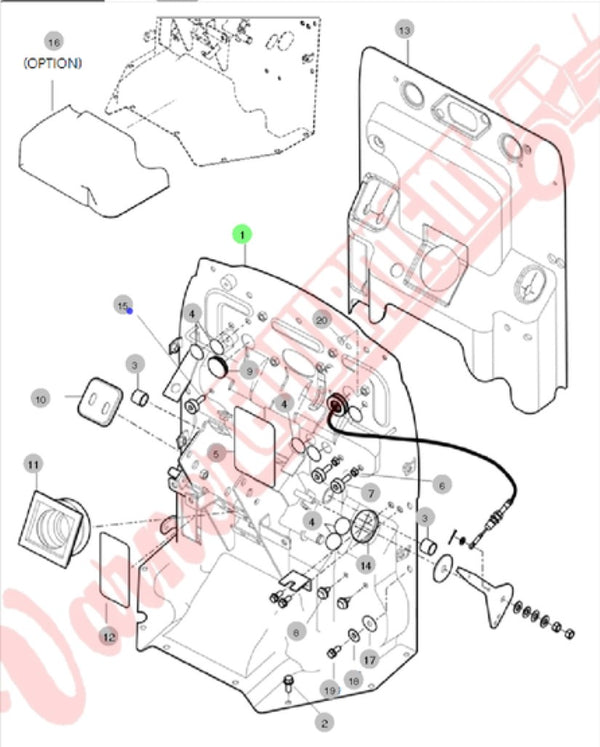 G02020 DASHBOARD for BRANSON 4015C (AC01564) 4-2021 – Varner Parts